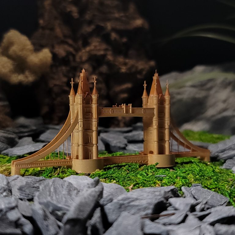 Mini London Tower Bridge Model Terrarium Decor | Bantam.Earth
