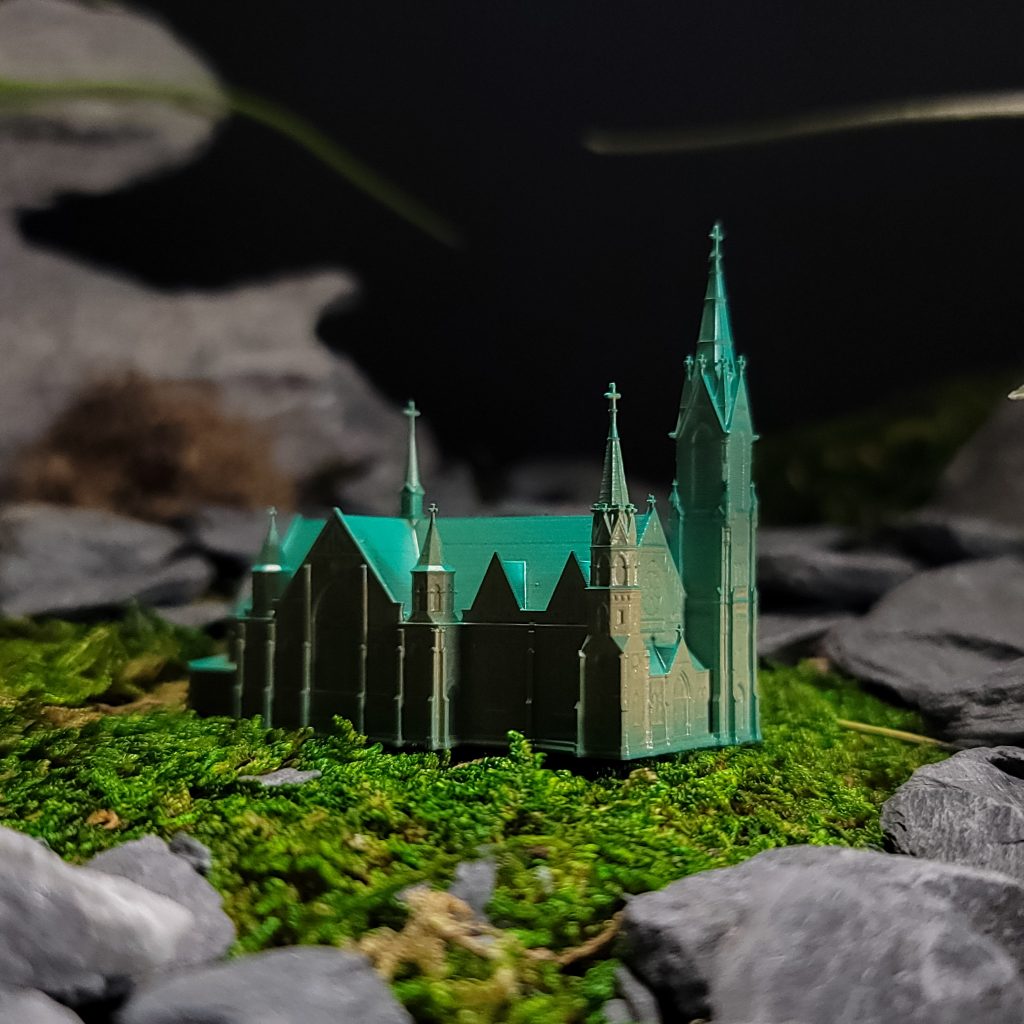 Miniature Gothic Church Model - Terrarium Decor | Bantam.Earth