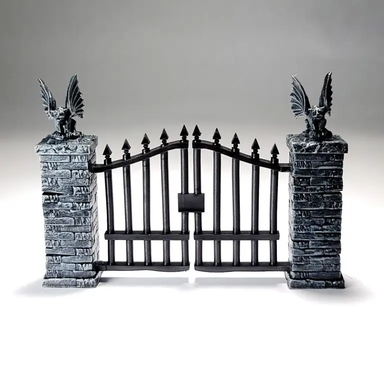 Miniature Stone Gothic Gate Decor | Bantam.Earth