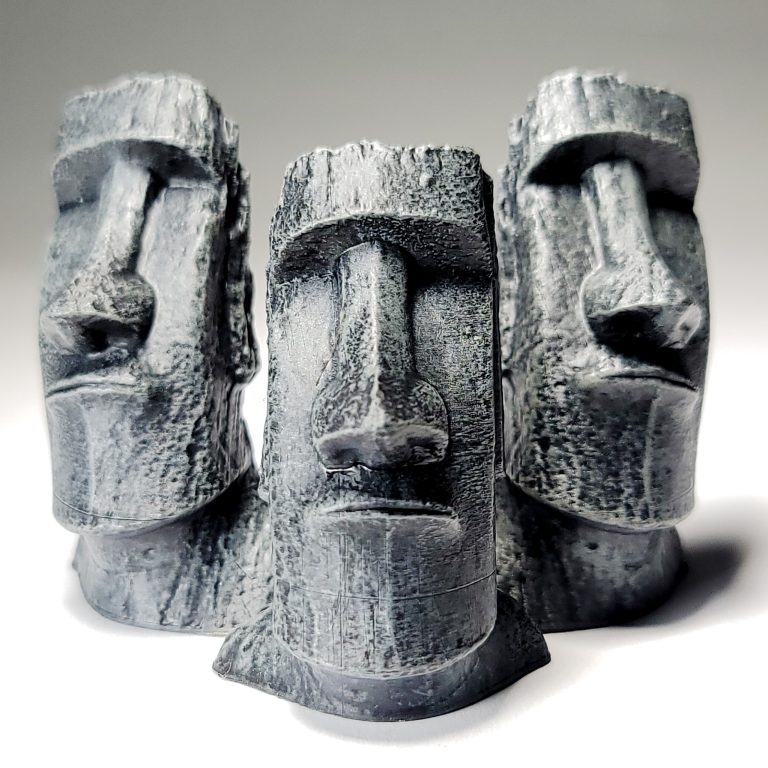 Mini Moai Statues Terrarium Decor Set (3x) | Bantam.Earth
