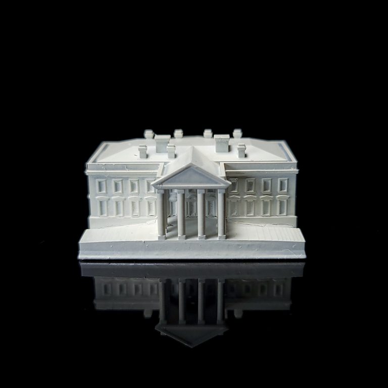 Mini White House Replica Terrarium Decor | Bantam.Earth
