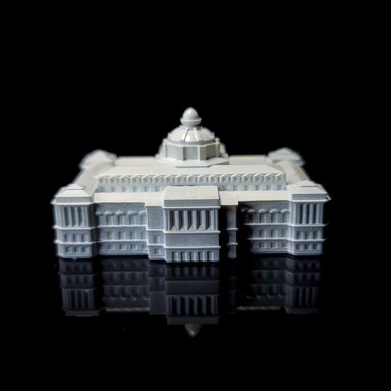 Mini Library Of Congress 3d Model Terrarium Decor | Bantam.Earth