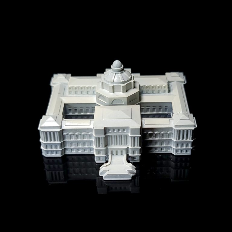 Mini Library Of Congress 3d Model Terrarium Decor | Bantam.Earth