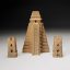 Ancient Mayan Tikal Temple Ruins Terrarium Decor | Bantam.Earth
