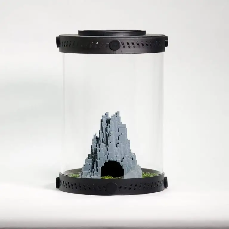 Miniature Block Cave Decor Insect Hideout | By Bantam.Earth