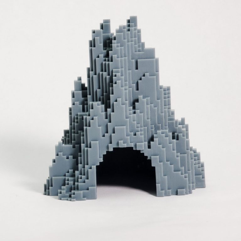 Miniature Block Cave Decor Insect Hideout | By Bantam.Earth