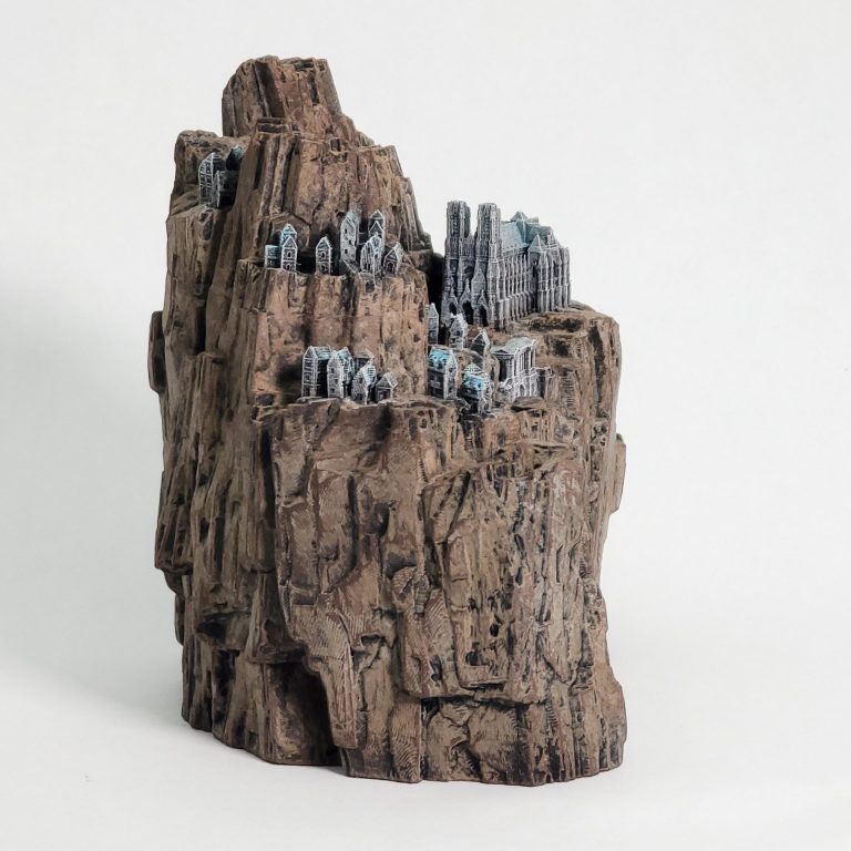 Medieval Village Mountain | Waterfall Decor For Terrariums