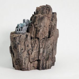 Medieval Village Mountain | Waterfall Decor For Terrariums